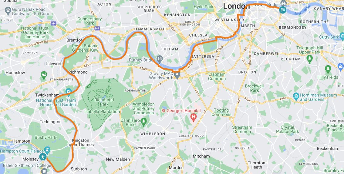 Wetherspoon Thames Footpath Challenge: Trek challenge to UK